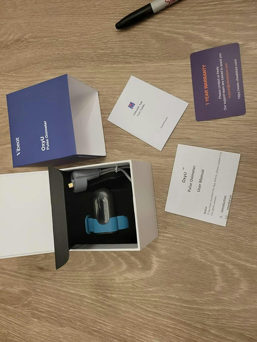 Vibeat OxyU Wrist O2 Monitor for Continuous Tracking