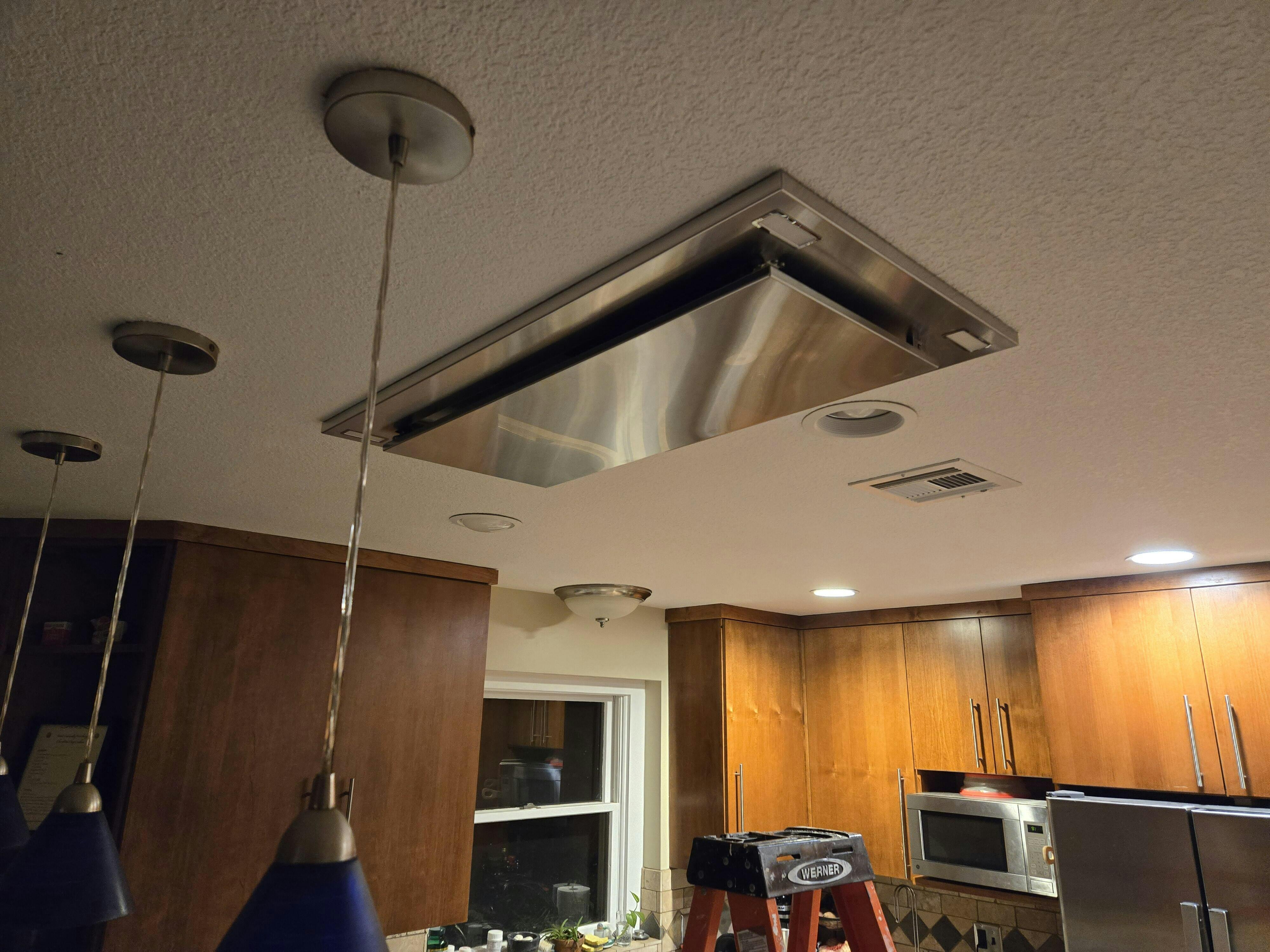 Ceiling Mount Range Hood 600 CFM, VICTORY Sunset for 30" or 36" Ranges ...