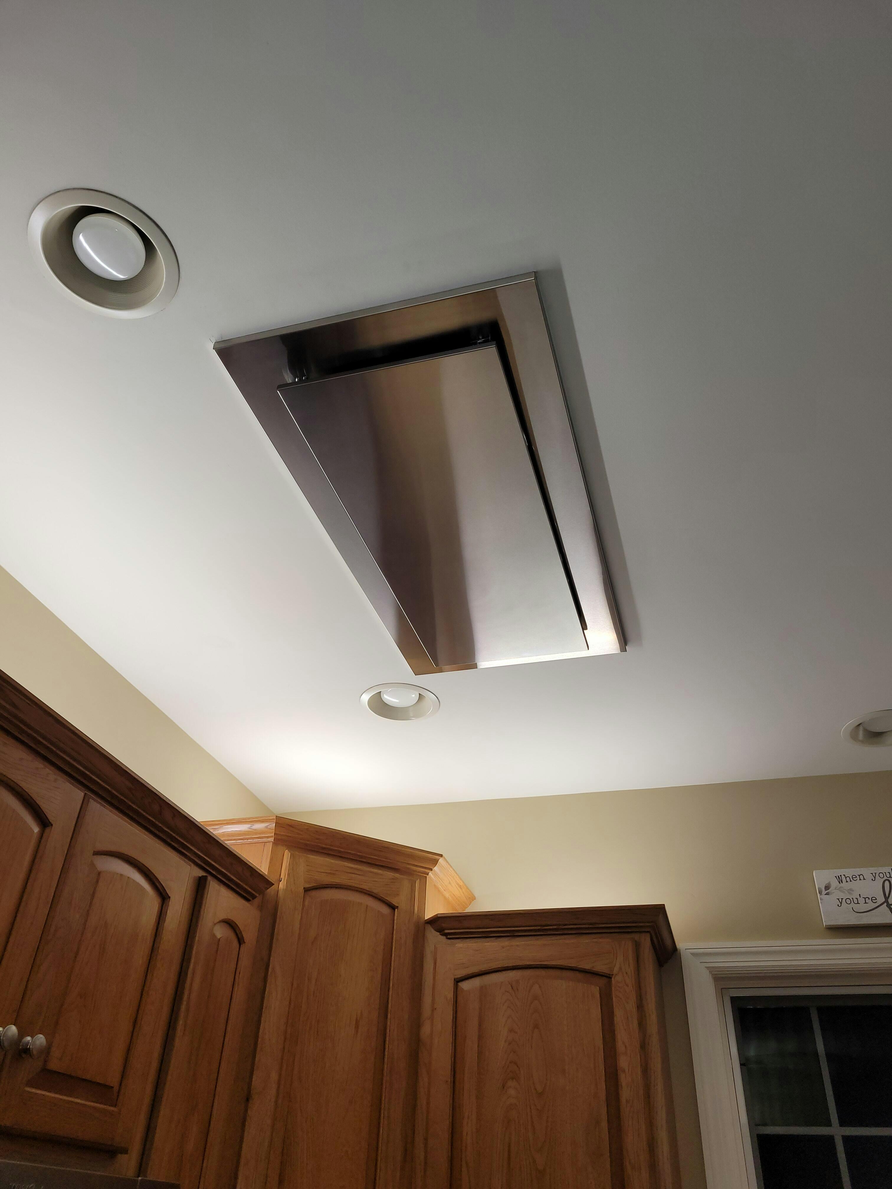Ceiling Mount Range Hood 600 CFM, VICTORY Sunset for 30" or 36" Ranges ...