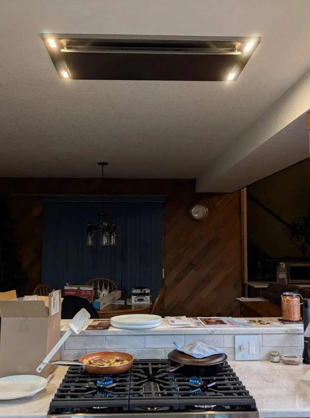 Ceiling Mount Range Hood 600 CFM, VICTORY Sunset for 30" or 36" Ranges ...