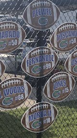 Football Shaped Team & Player Yard Signs | VictoryStore – VictoryStore.com