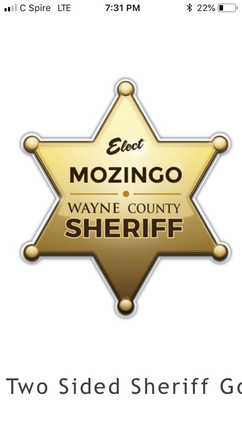 Sheriff Star Shaped Election Yard Signs | Free Shipping – VictoryStore.com