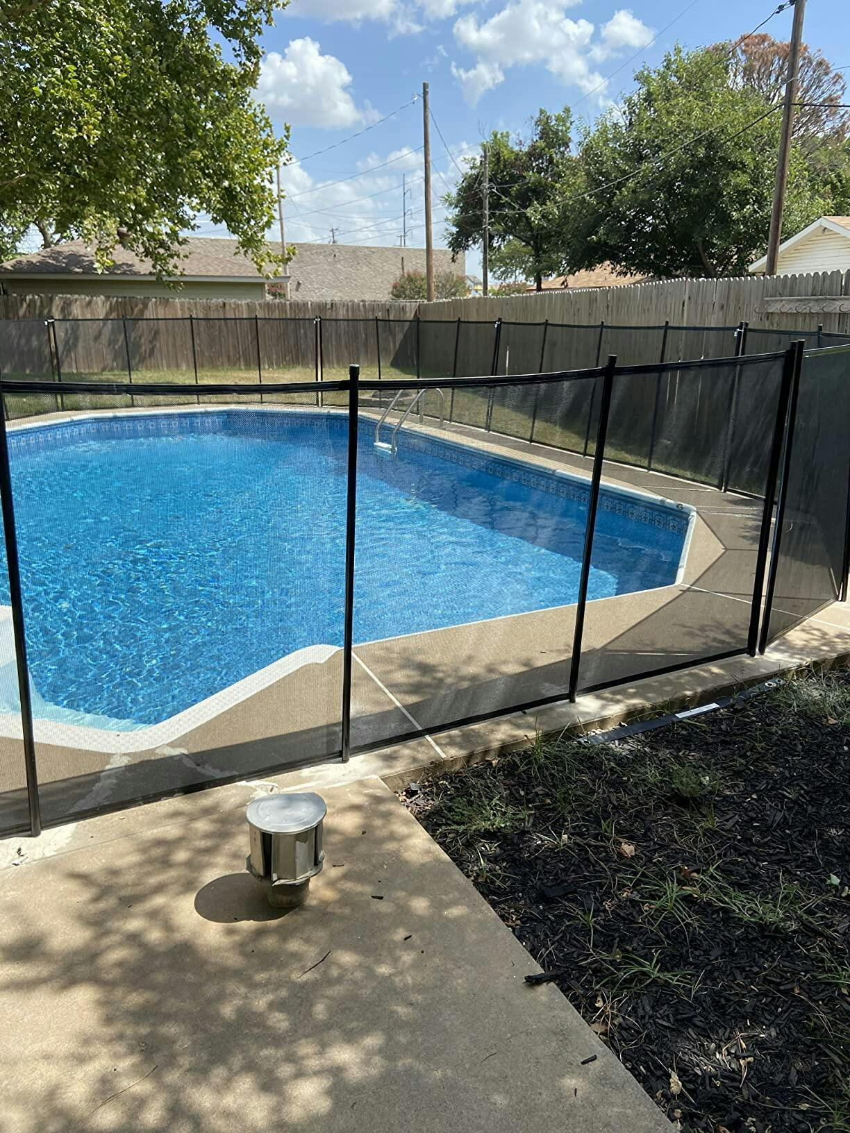 VINGLI Pool Fence 4x96Ft/48Ft/12Ft In-Ground Pools Safety Fencing