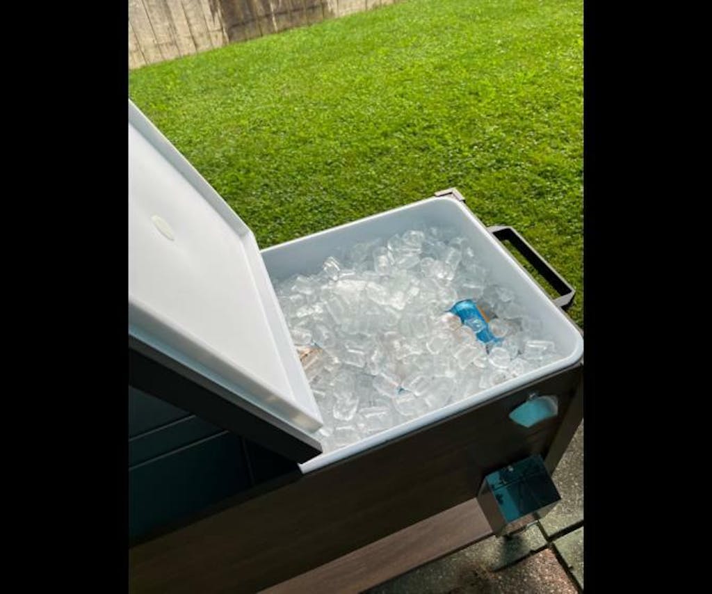 Portable 80 Quart Rolling Patio Cooler Wagon – Large Ice Chest for ...