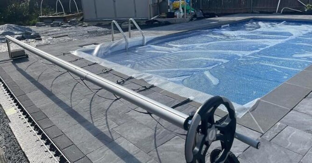 VINGLI 18 Feet Pool Solar Cover Reel Set