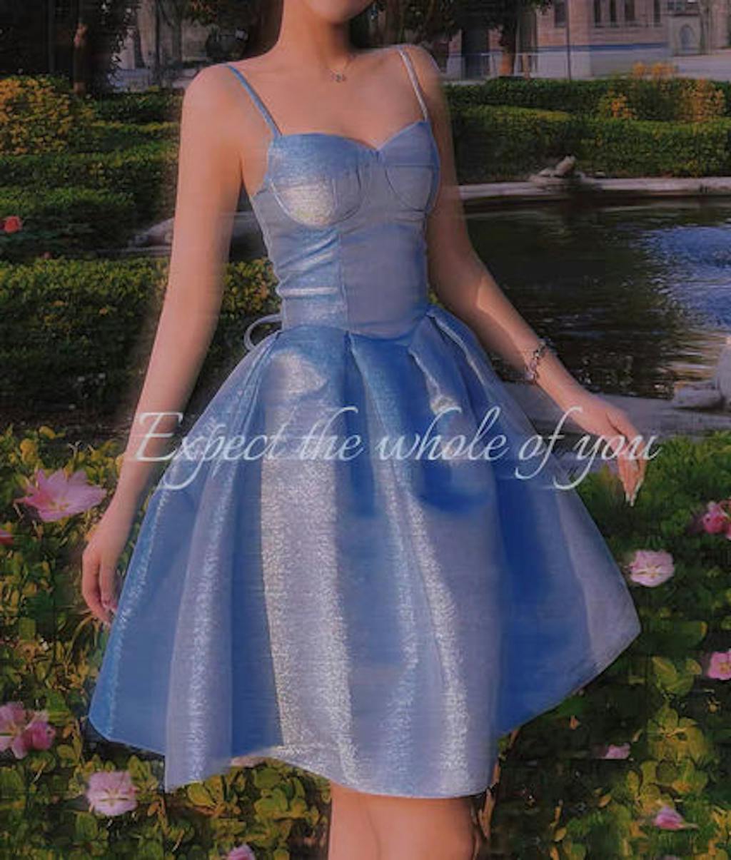 Baby Blue Homecoming Dresses Sweetheart Neck Graduation Dress SD1378 ...