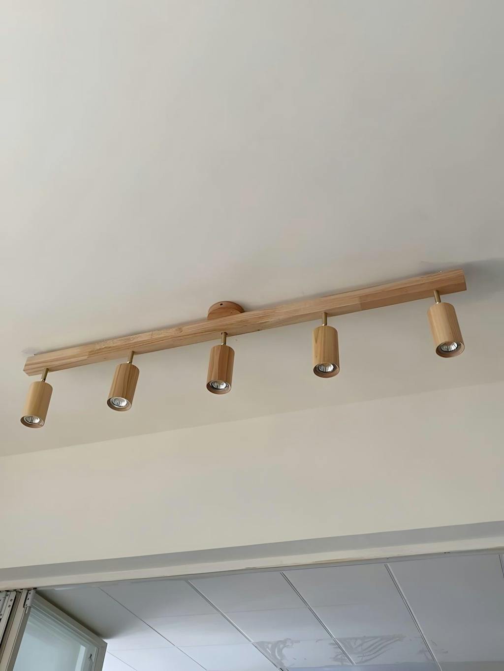 Merlo Wood Track Lighting – Modern Linear Spotlight for Kitchen ...