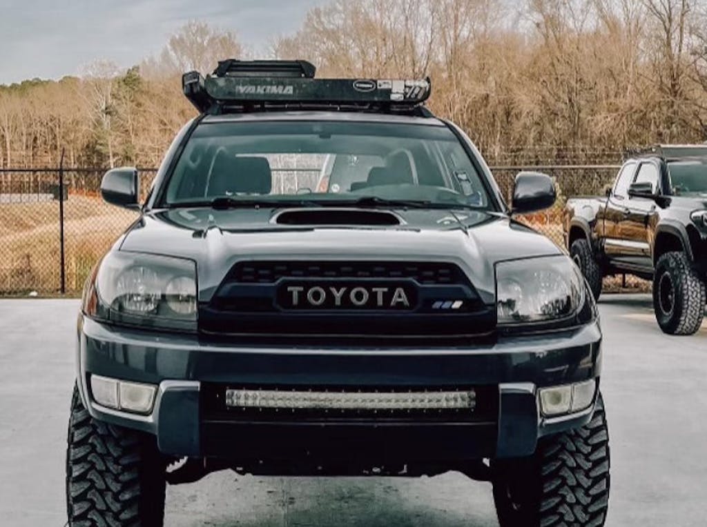 02-05 Toyota 4Runner TRD PRO Style Front Bumper Grille Grill With Ambe