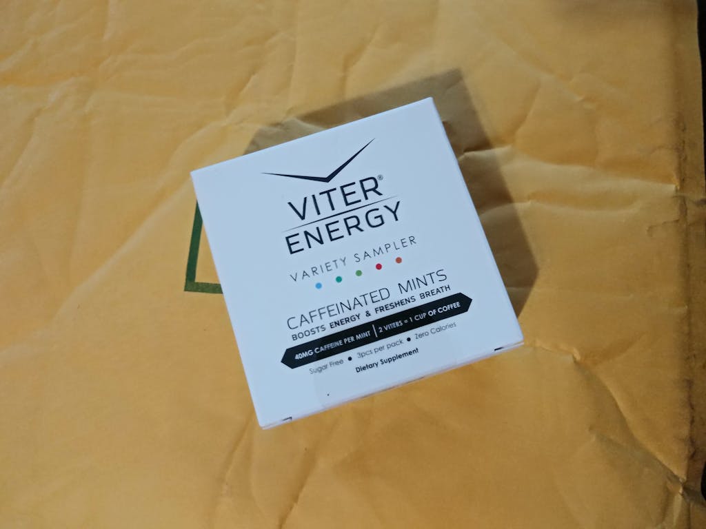 Viter Energy Strong Caffeinated Mints - 40 mg Caffeine & B-Vitamins