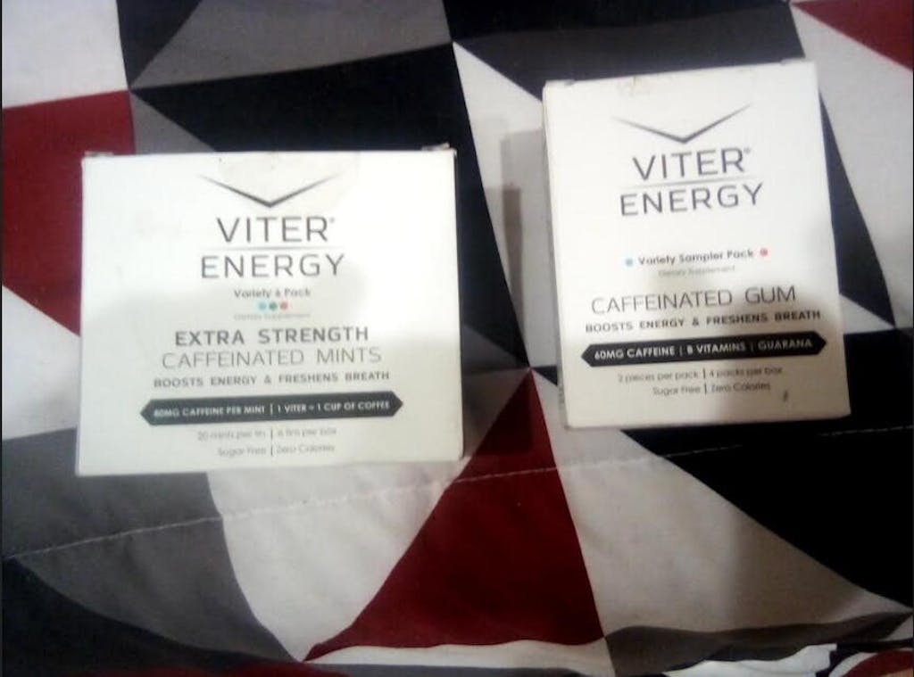 Viter Energy Strong Caffeinated Mints - 40 mg Caffeine & B-Vitamins
