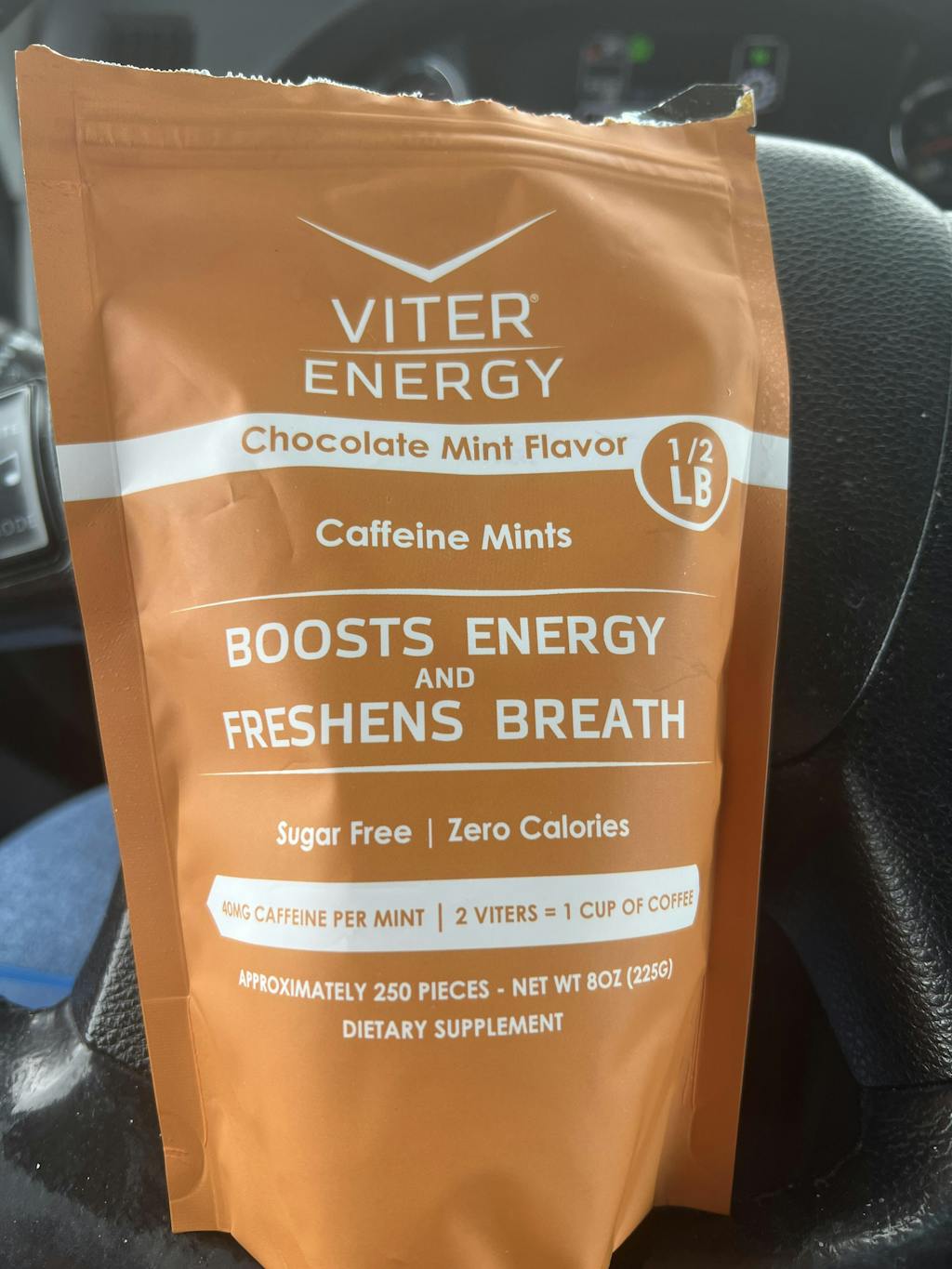 Viter Energy Strong Caffeinated Mints - 40 mg Caffeine & B-Vitamins