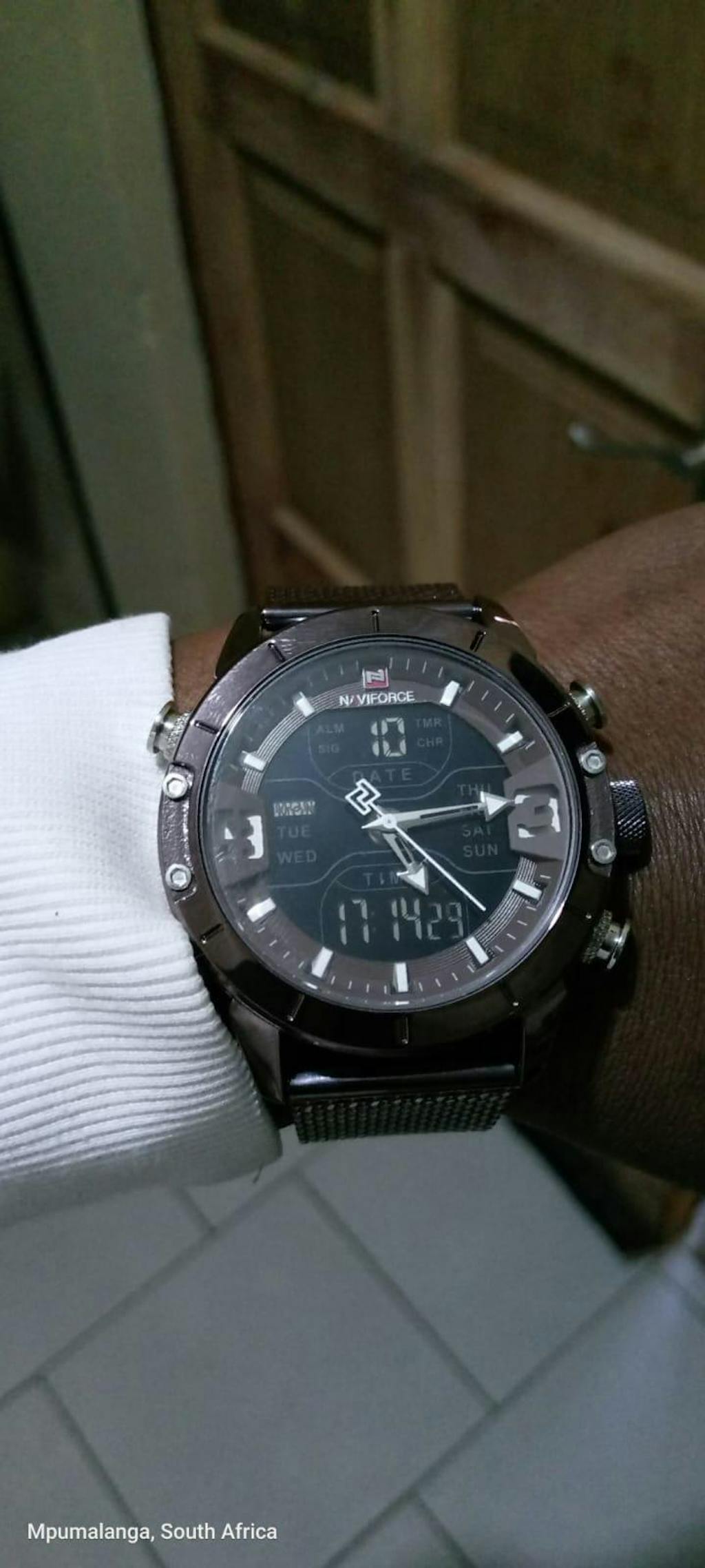 Naviforce 9153 Mens Digital/Analog Watch - Purple | Vivid Nuance South ...