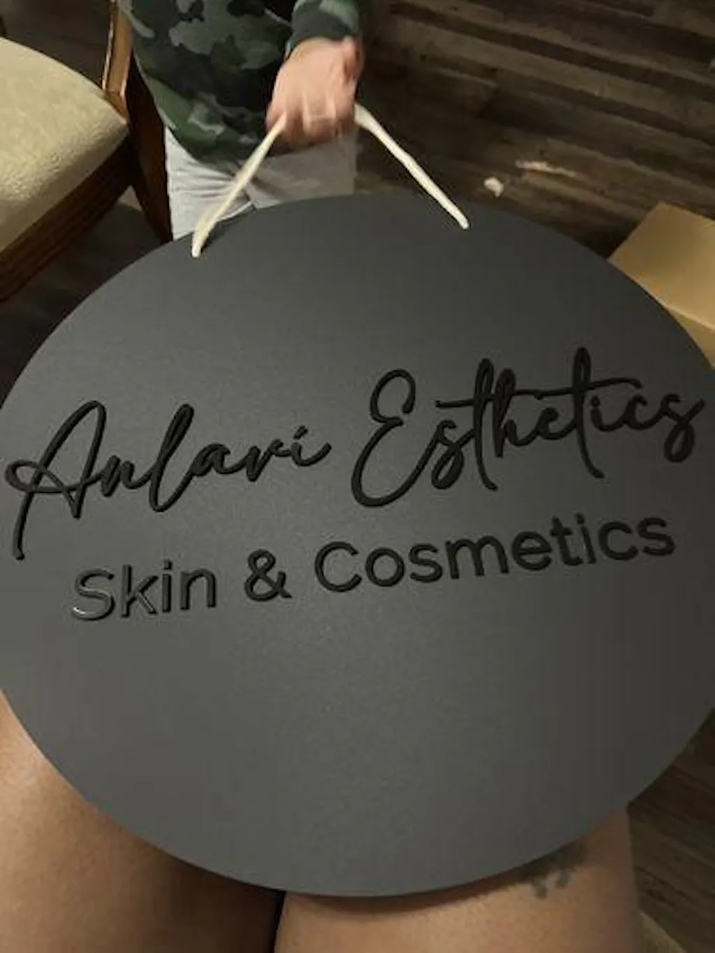 Round 3D Acrylic Business Sign - Beauty Bar, Hair Salon, Salon Suites ...