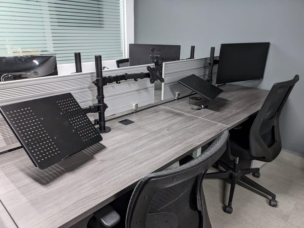 Single Monitor and Laptop Desk Mount - Up to 32" Screens, 17" Laptops ...