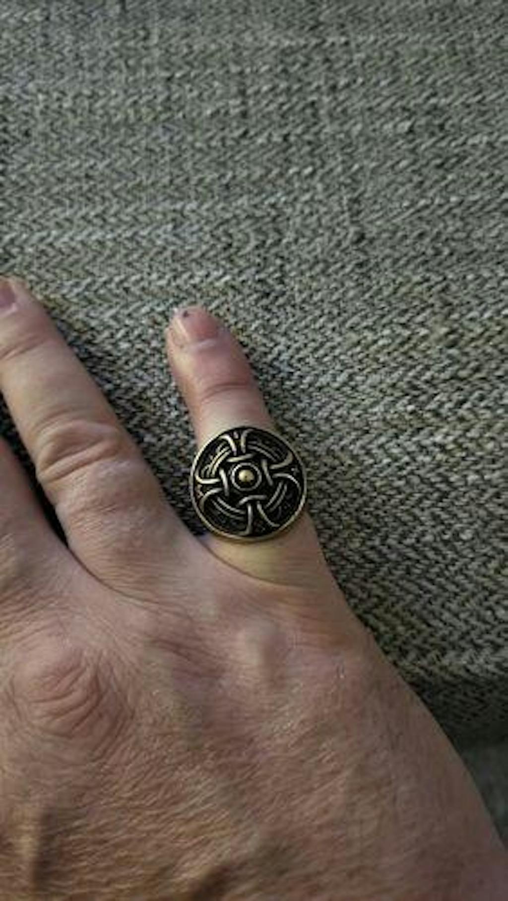 Handcrafted Odin Ring Bronze | Handmade | VKNG Jewelry – vkngjewelry
