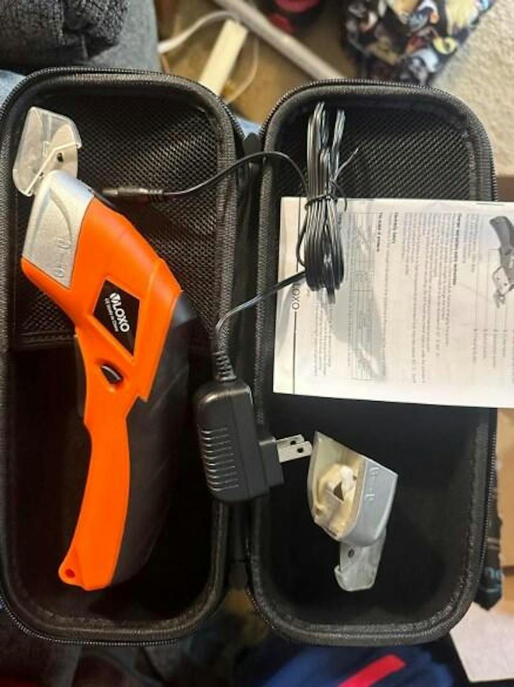 VLOXO Cordless Electric Scissors with 2 Blades Rechargeable Powerful S