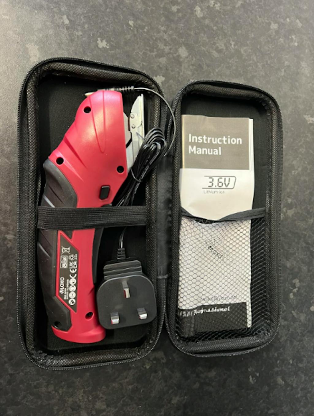 VLOXO Cordless Electric Scissors with Safety Lock Rechargeable Muti-Cu