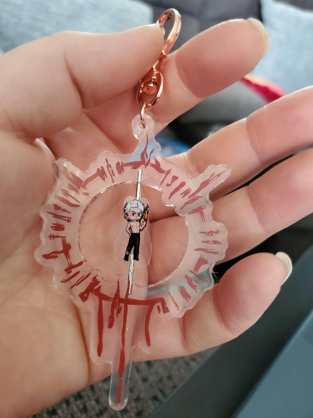 Custom Hollow Rotating Acrylic Keychains – VOGRACE