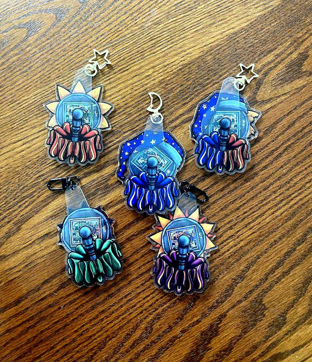 Custom Acrylic Spinning Keychains – VOGRACE