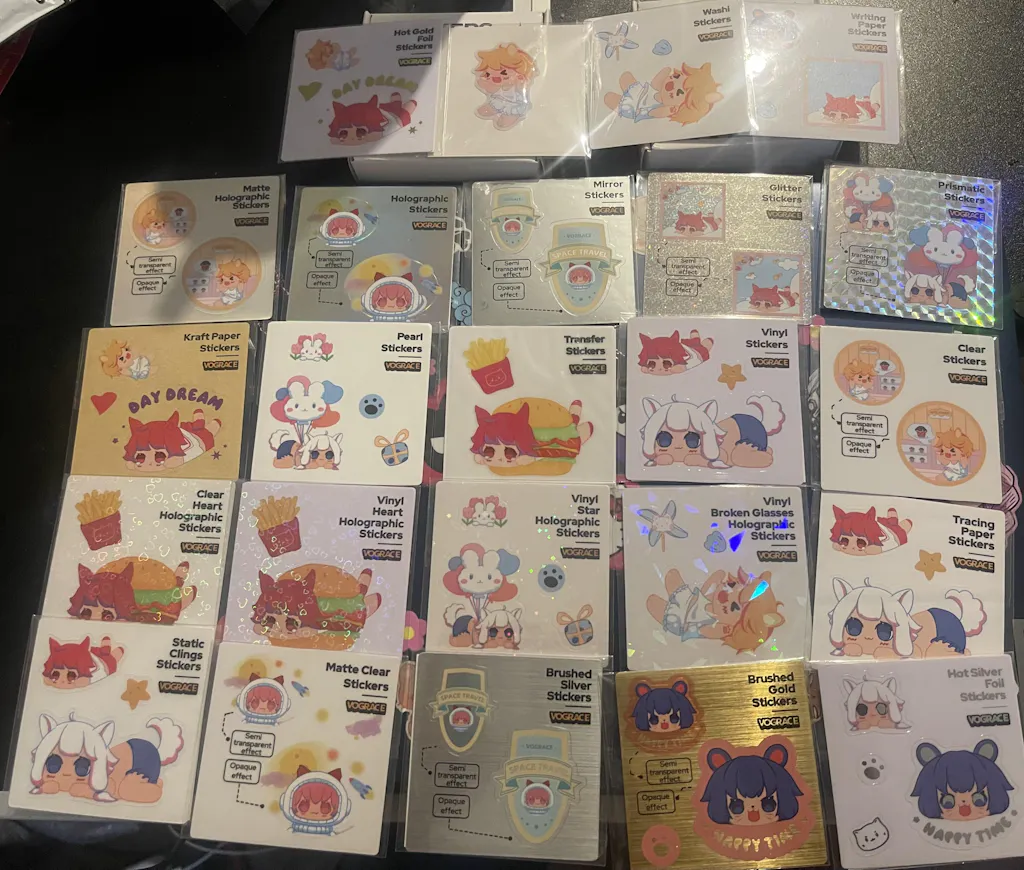 Sticker Sample Box – VOGRACE