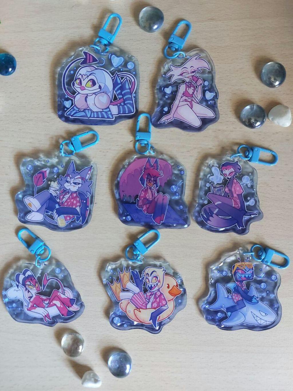 Custom Ripple Acrylic Keychains – VOGRACE