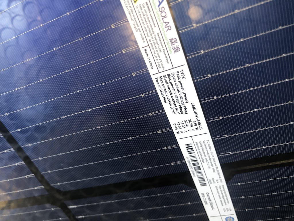 JA Solar Panel PV Bifacial 450Watt JAM54D41-450-LB Black N-Type ...