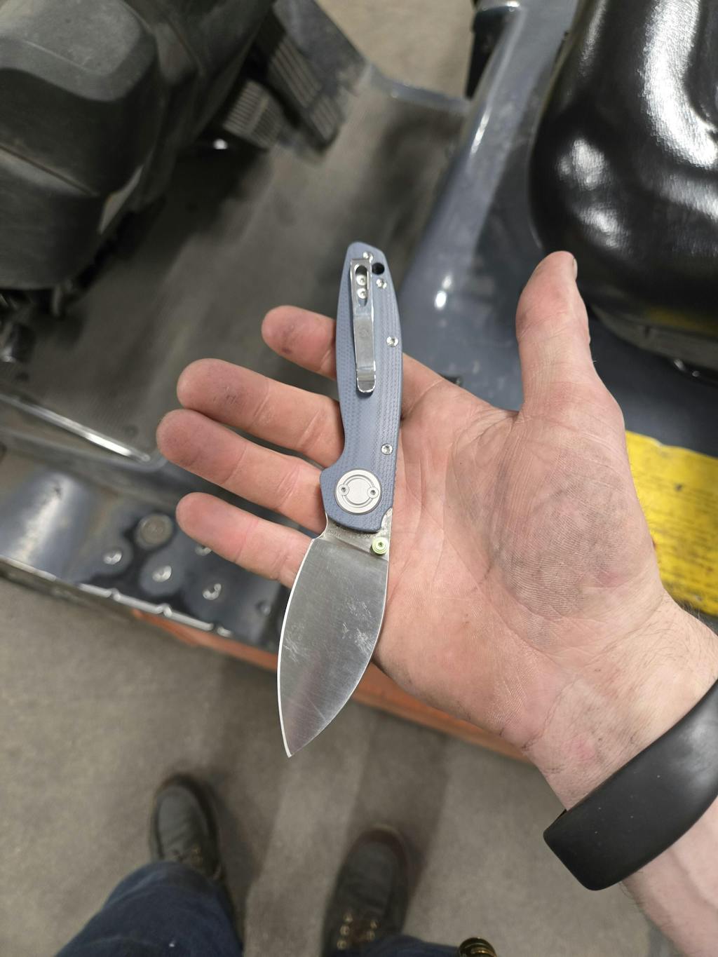 Shilin Cutter 154CM G10 Blue | Vanchor Lock Folding Knife