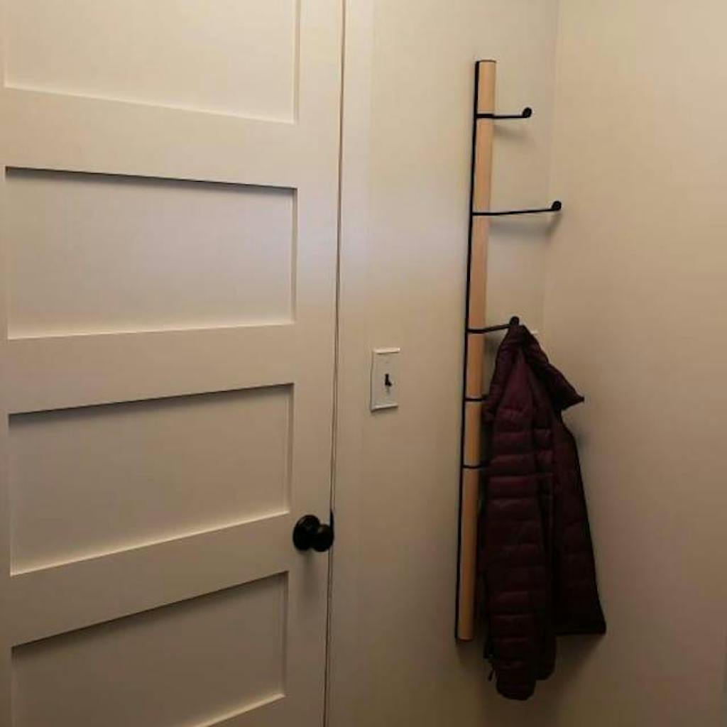 Tree of life - maple modern wall mounted vertical coat rack – Vsons Design