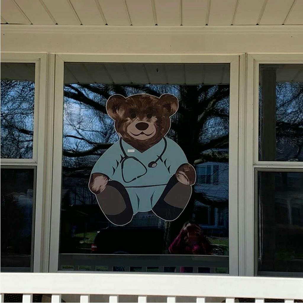 Doctor Teddy Bear Wall Decal - Nursery Stickers Stuffed Animal Decor V