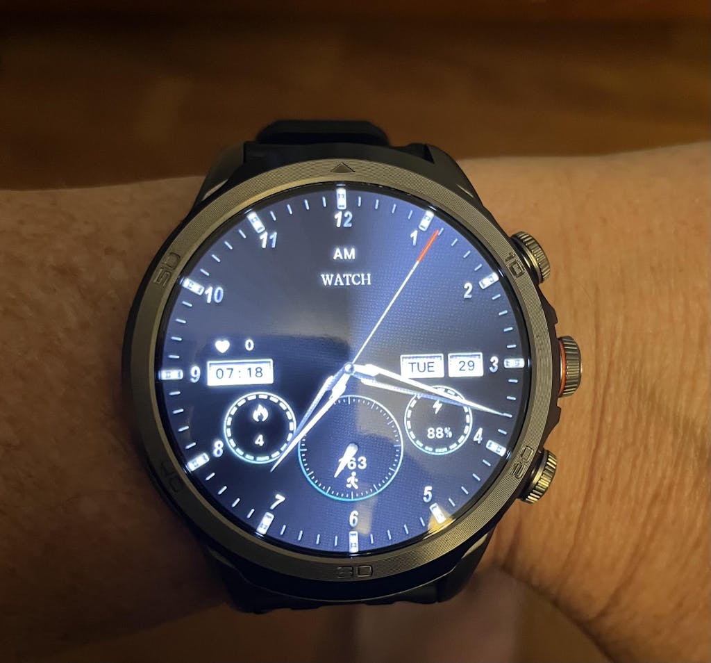 VWAR CORE4 Android Smart Watch – 1.85" AMOLED, 4G, GPS, NFC, HD Camera ...