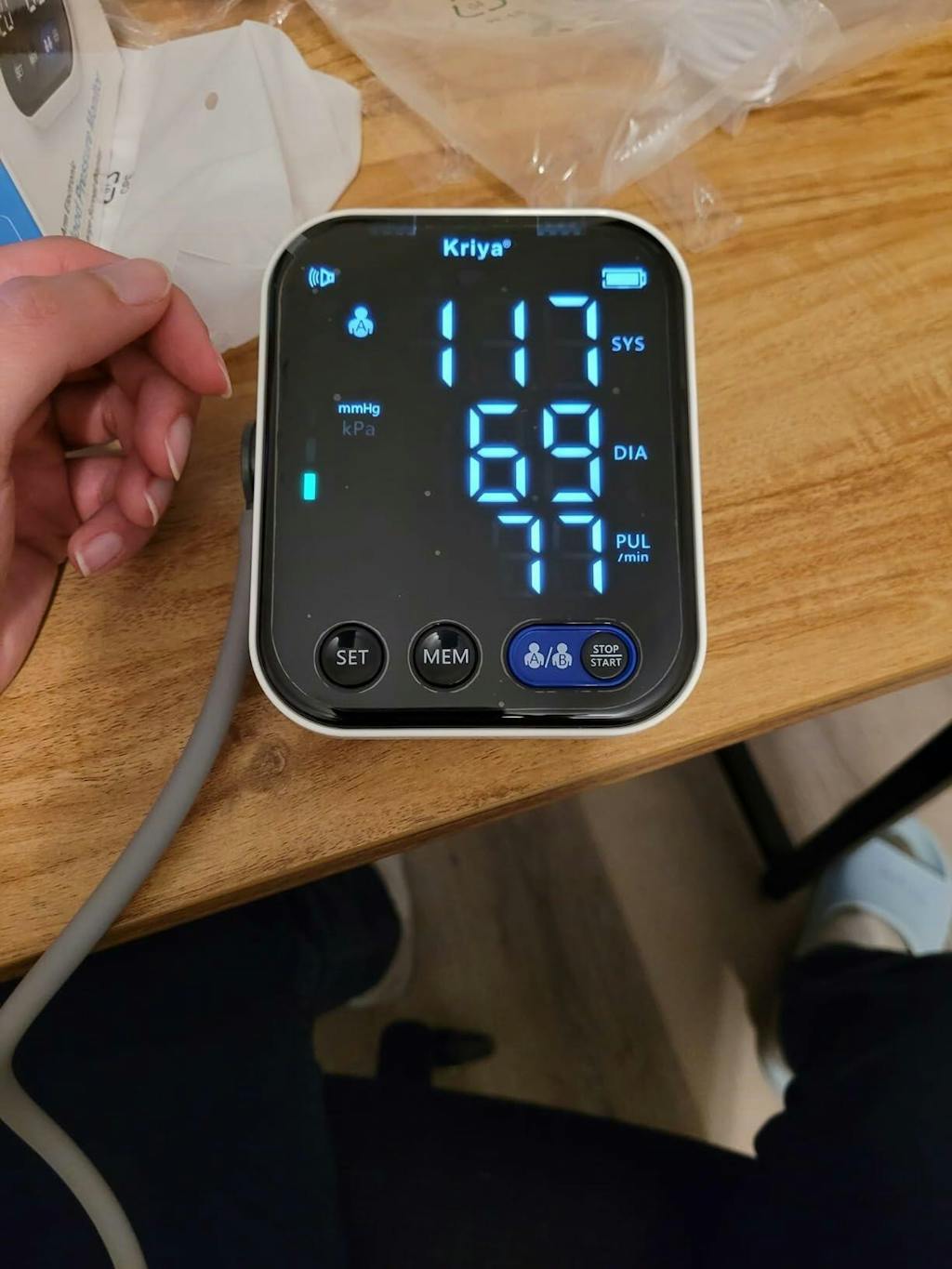 LifePulse Pro Personal Blood Pressure Monitor: Quick Readings on Large ...