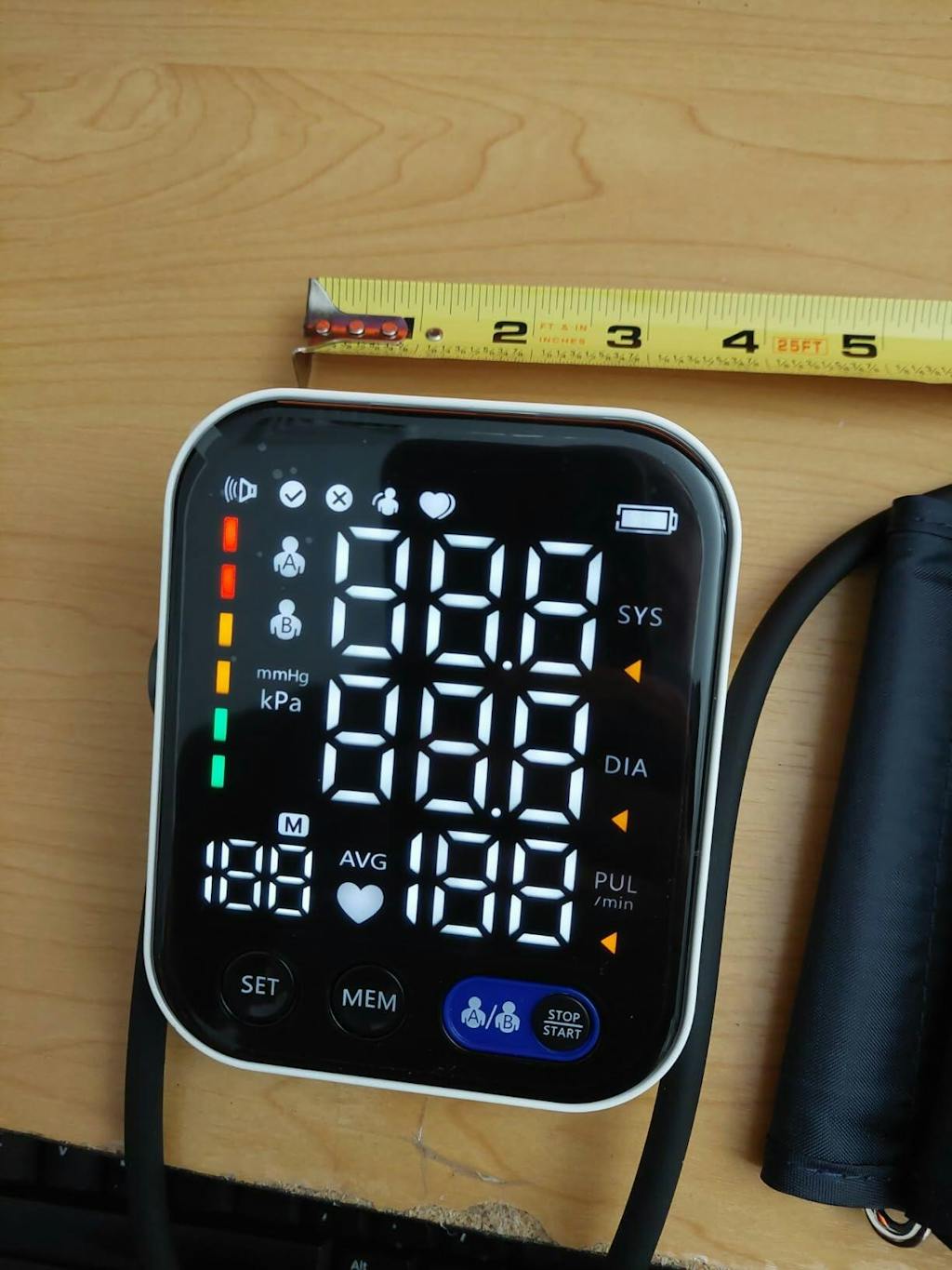 LifePulse Pro Personal Blood Pressure Monitor: Quick Readings on Large Screen, Speaks Results ...