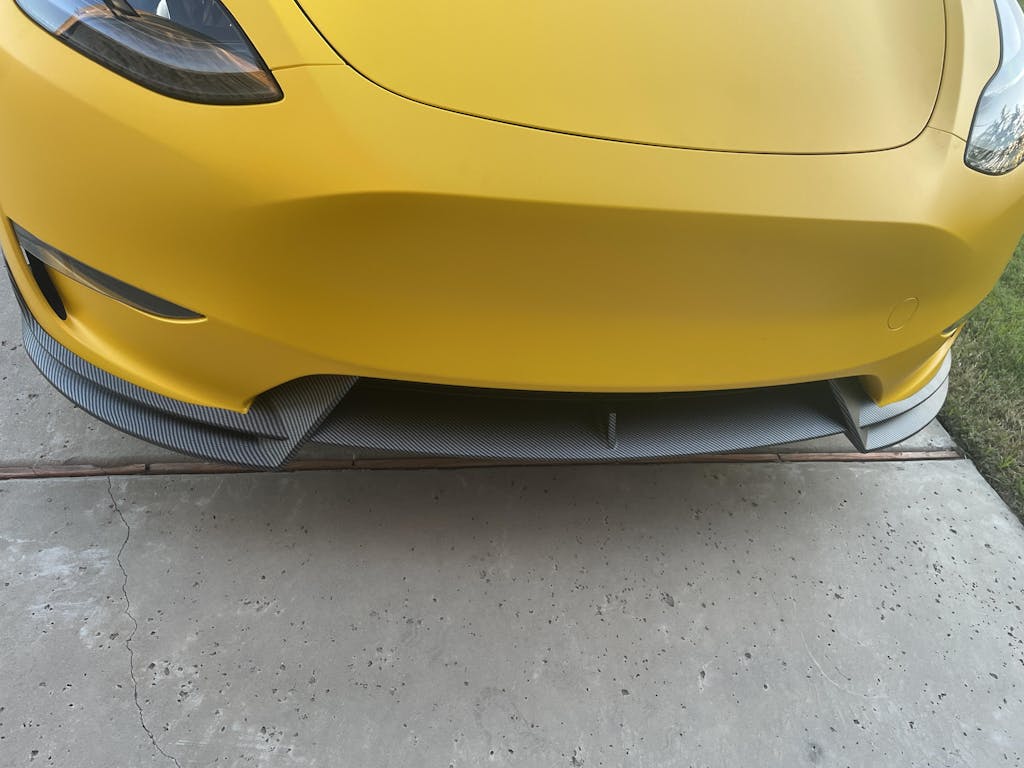 For 2020-2024 Tesla Model Y Front Bumper Lip Splitter 3PCS