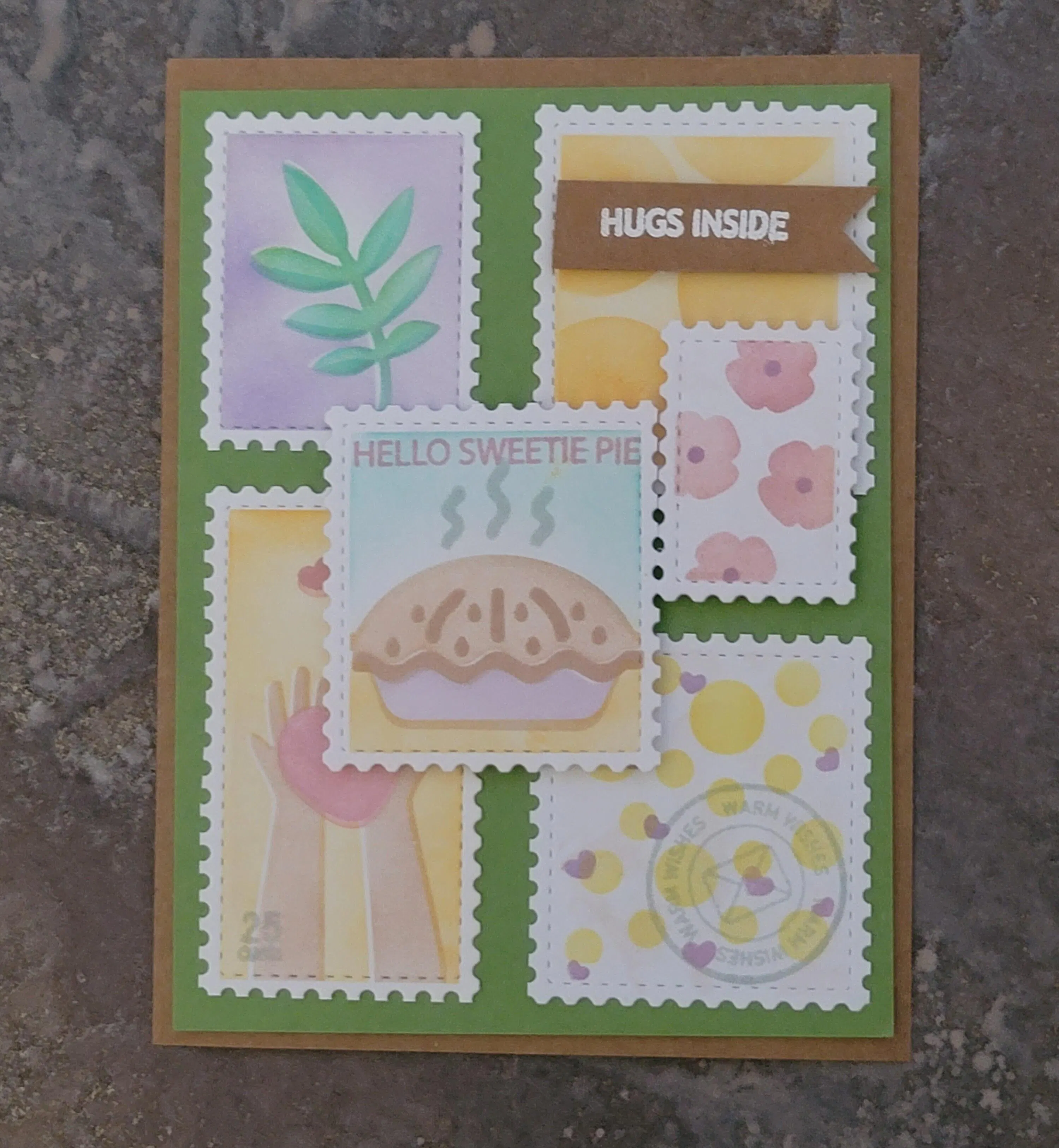 Postage Collage Wild Flower Stencil – WaffleFlower.com
