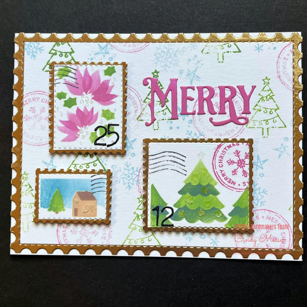 Postage Collage Blocks Stencil – WaffleFlower.com