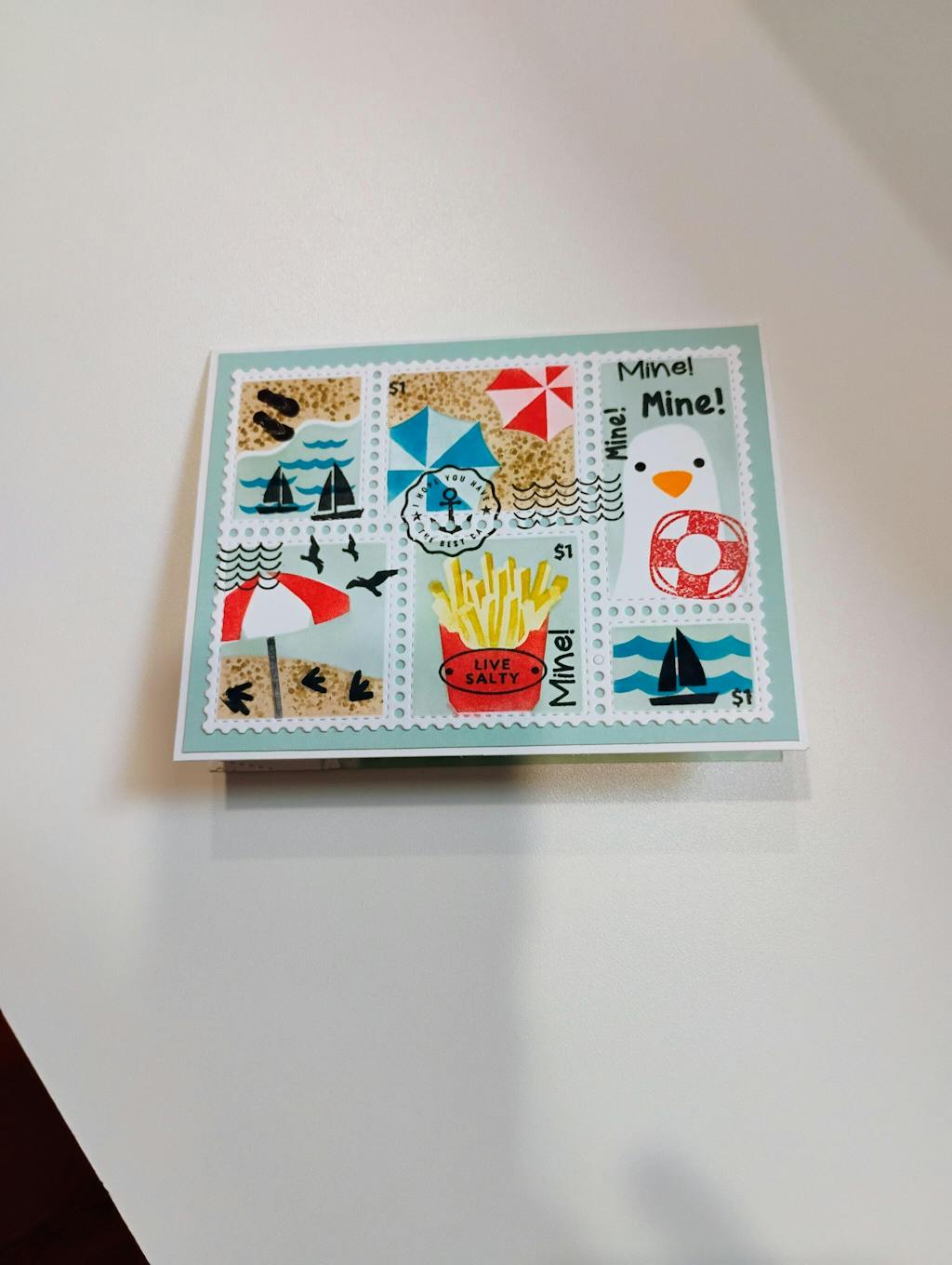Postage Collage Beach Days Stamp Set – WaffleFlower.com