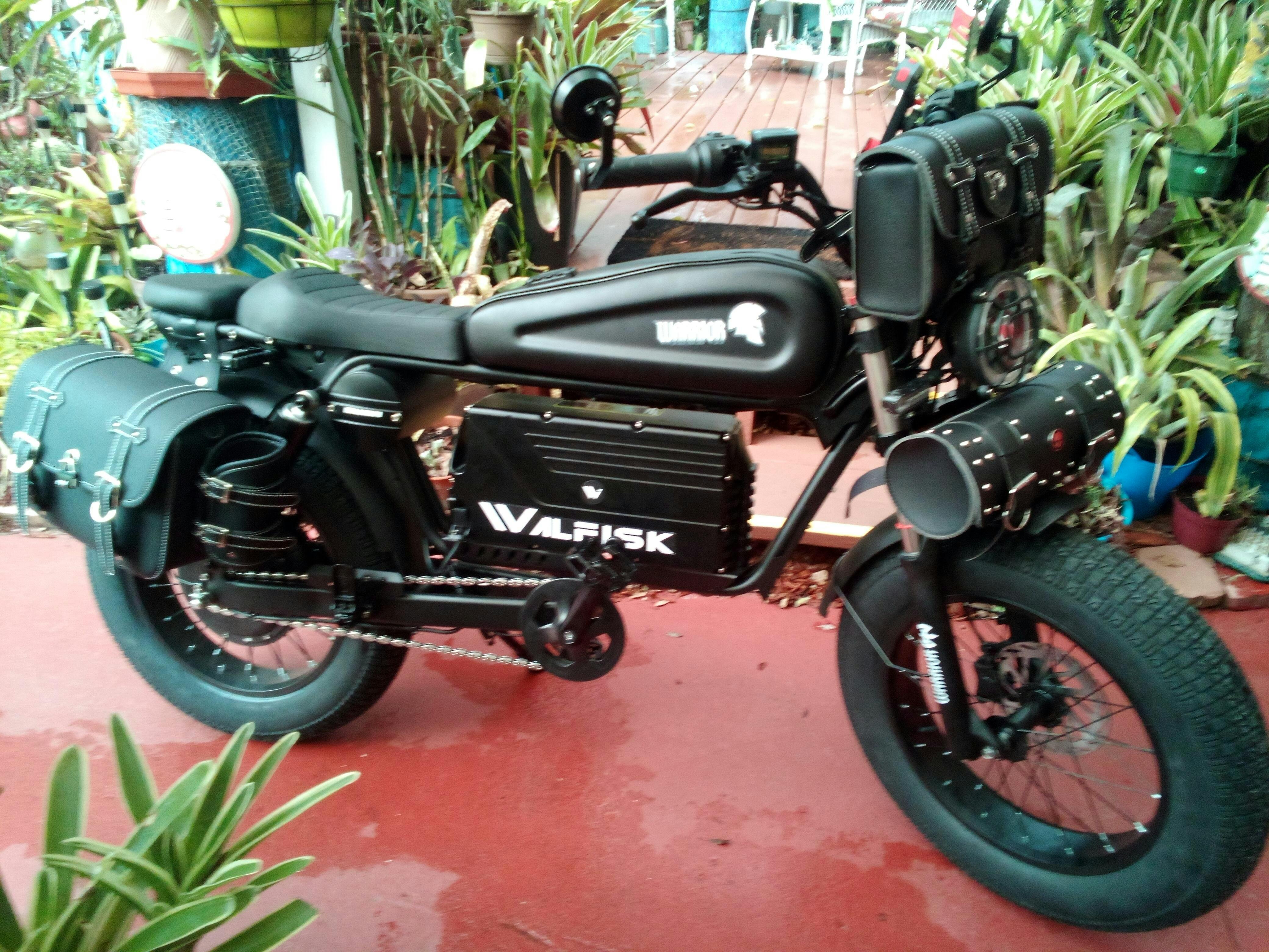 WALFISK Elelctric Bike ET-7 1500W/3000W Brushless Motor 60V45AH/48V60AH Big Battery Black ...