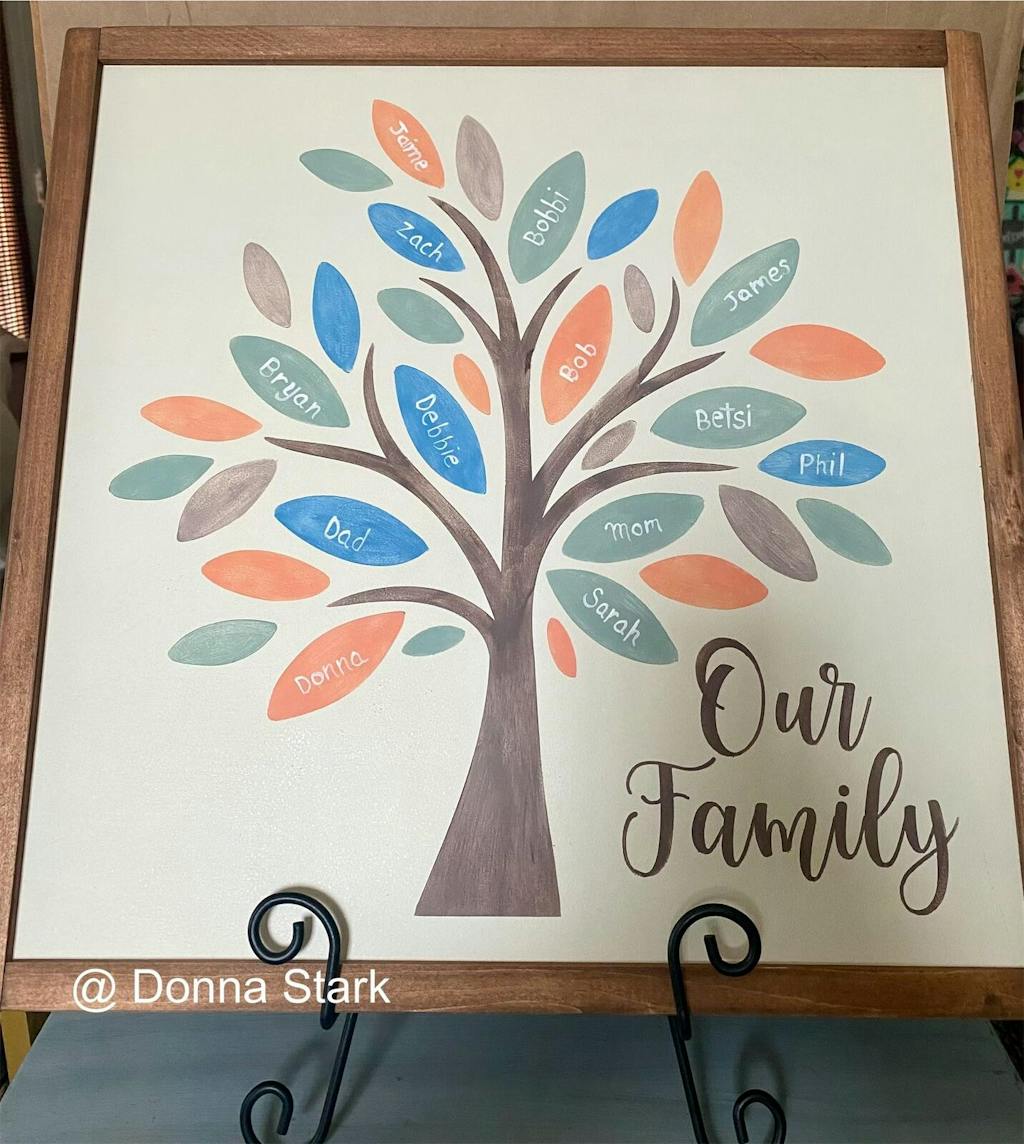 Our Family Tree / big leaf tree stencil – WallCutz Crafts