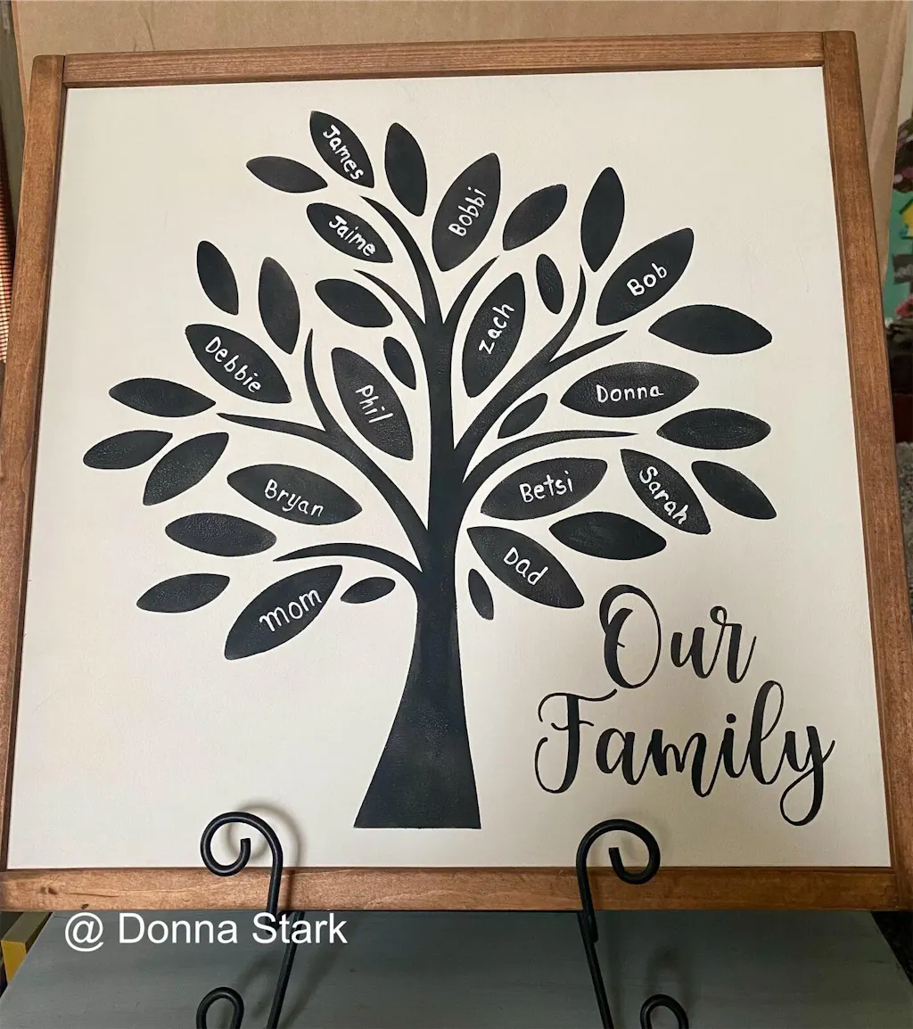 Our Family Tree / big leaf tree stencil – WallCutz Crafts