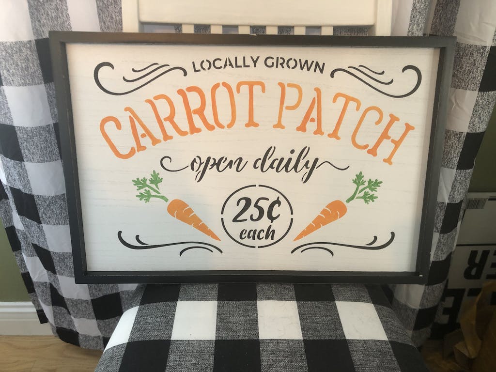 Carrot Patch Easter Stencil – WallCutz Crafts