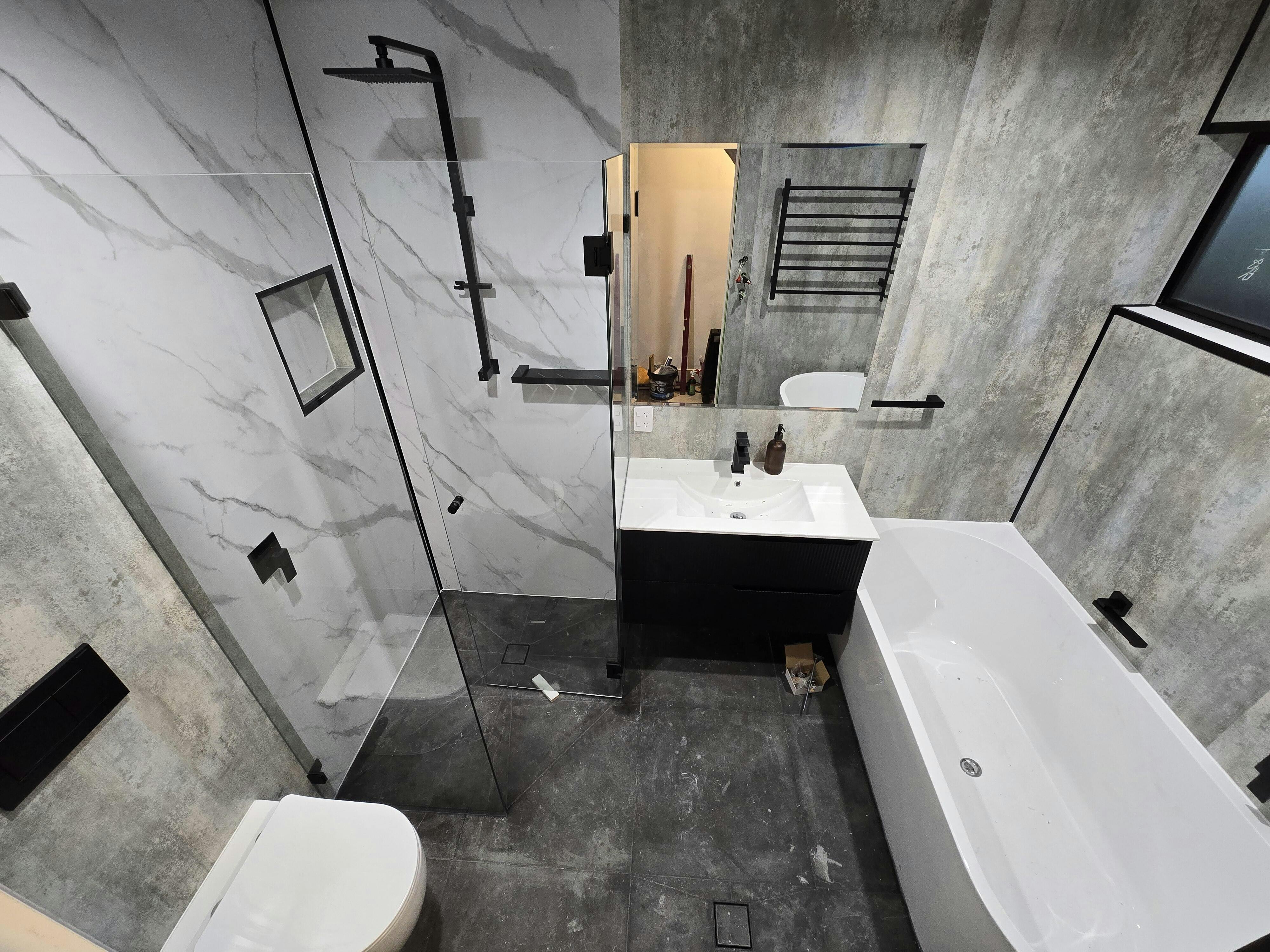 Weathered Stone Bathroom Wall Panel - WallPanels.com.au