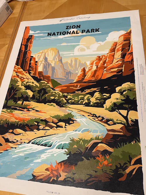 National Park Paint-by-numbers – Wander Painting