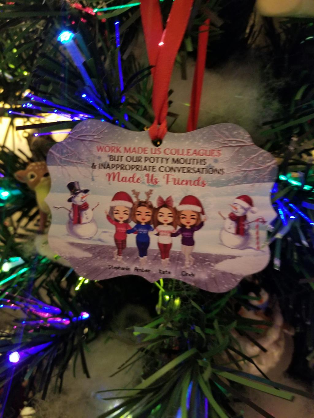 Work Made Us Colleagues - Christmas Gift For Co-worker - Personalized ...