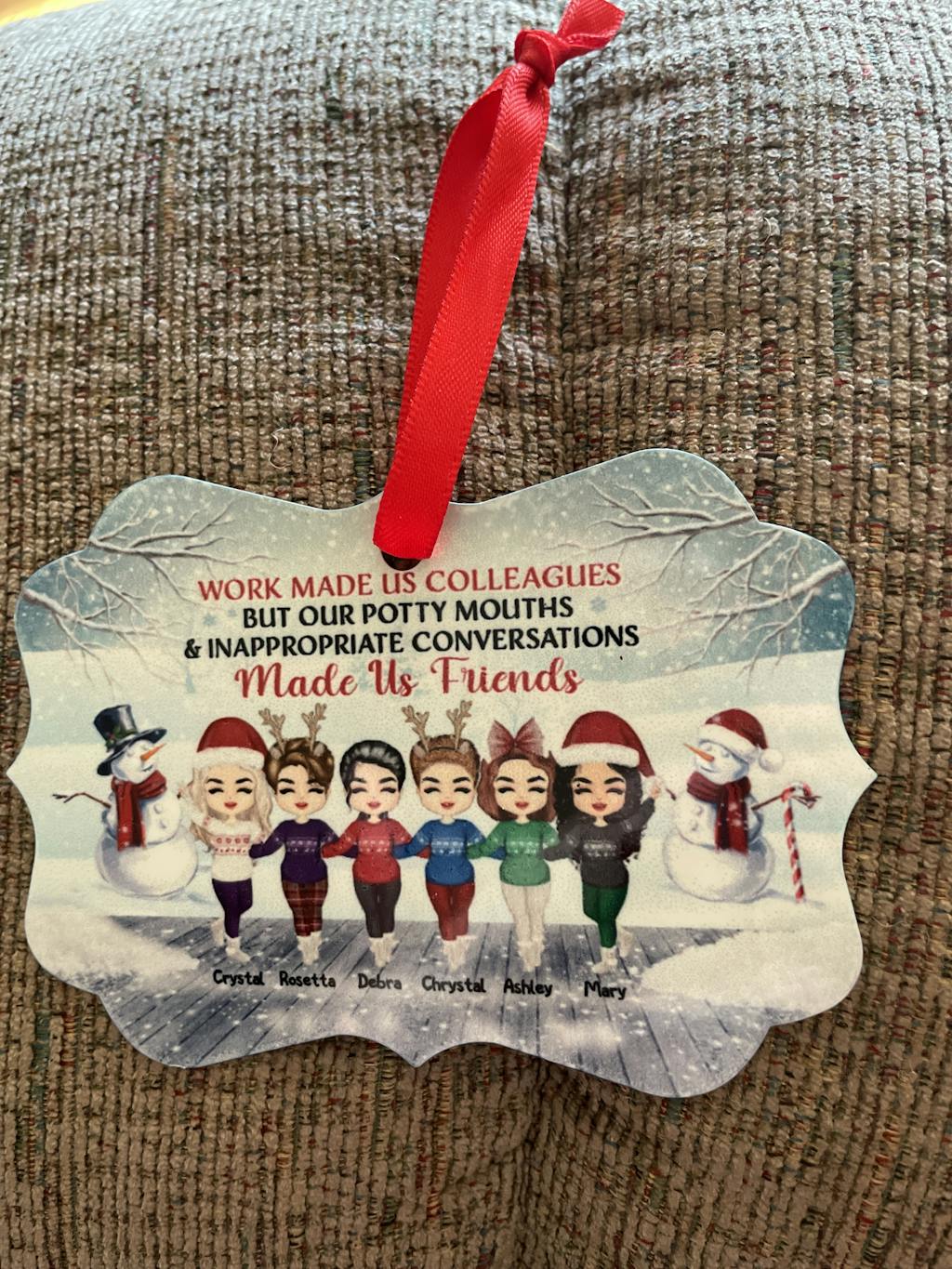 Work Made Us Colleagues - Christmas Gift For Co-worker - Personalized ...