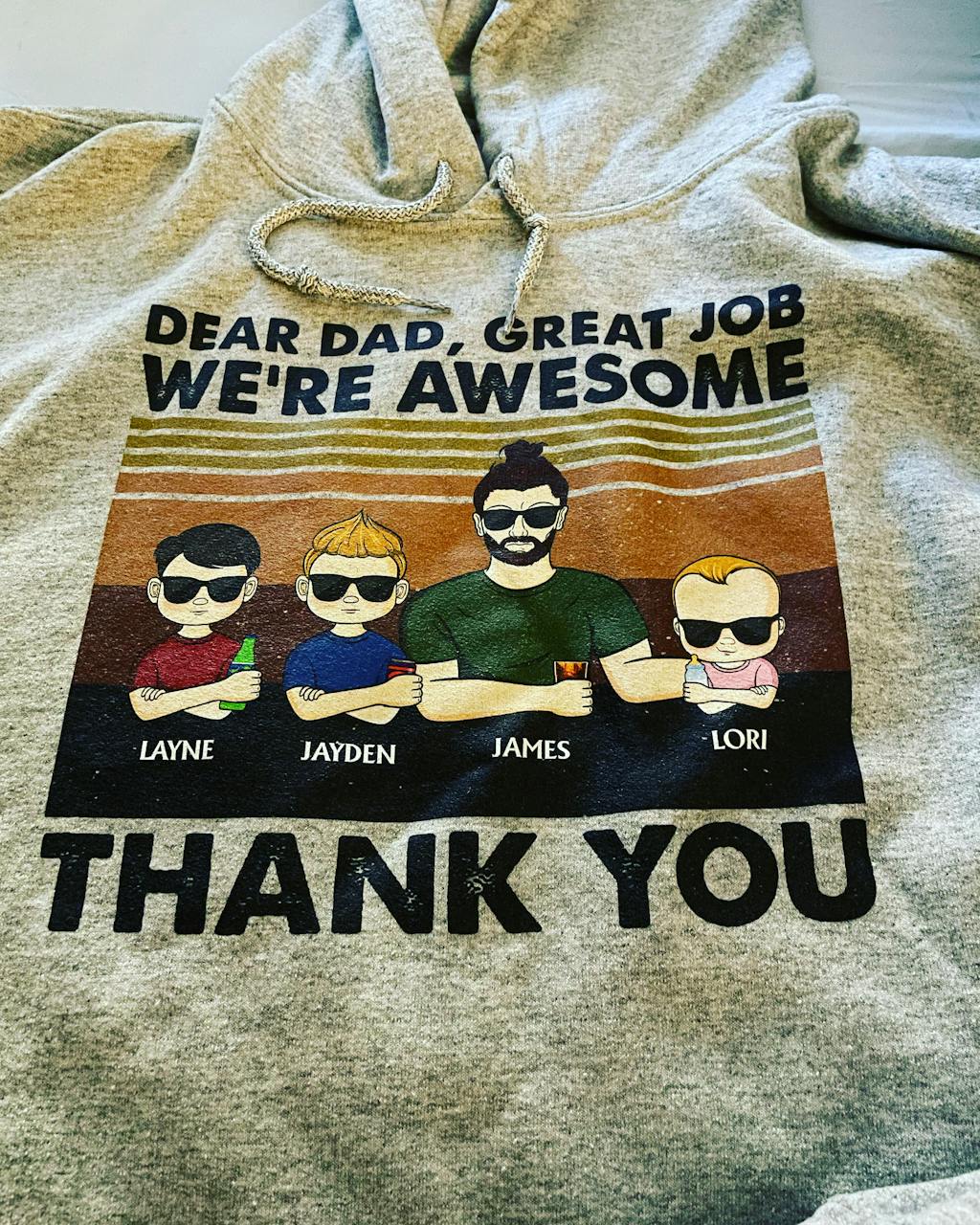 Dear Dad Great Job I'm Awesome Thank You Young - Father Gift - Persona ...