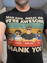 Dear Dad Great Job We're Awesome Thank You Young - Father Gift - Perso ...