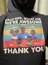 Dear Dad Great Job We're Awesome Thank You Young - Father Gift - Perso ...