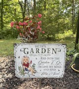 And Into The Garden I Go Gardening - Garden Sign - Personalized Custom ...