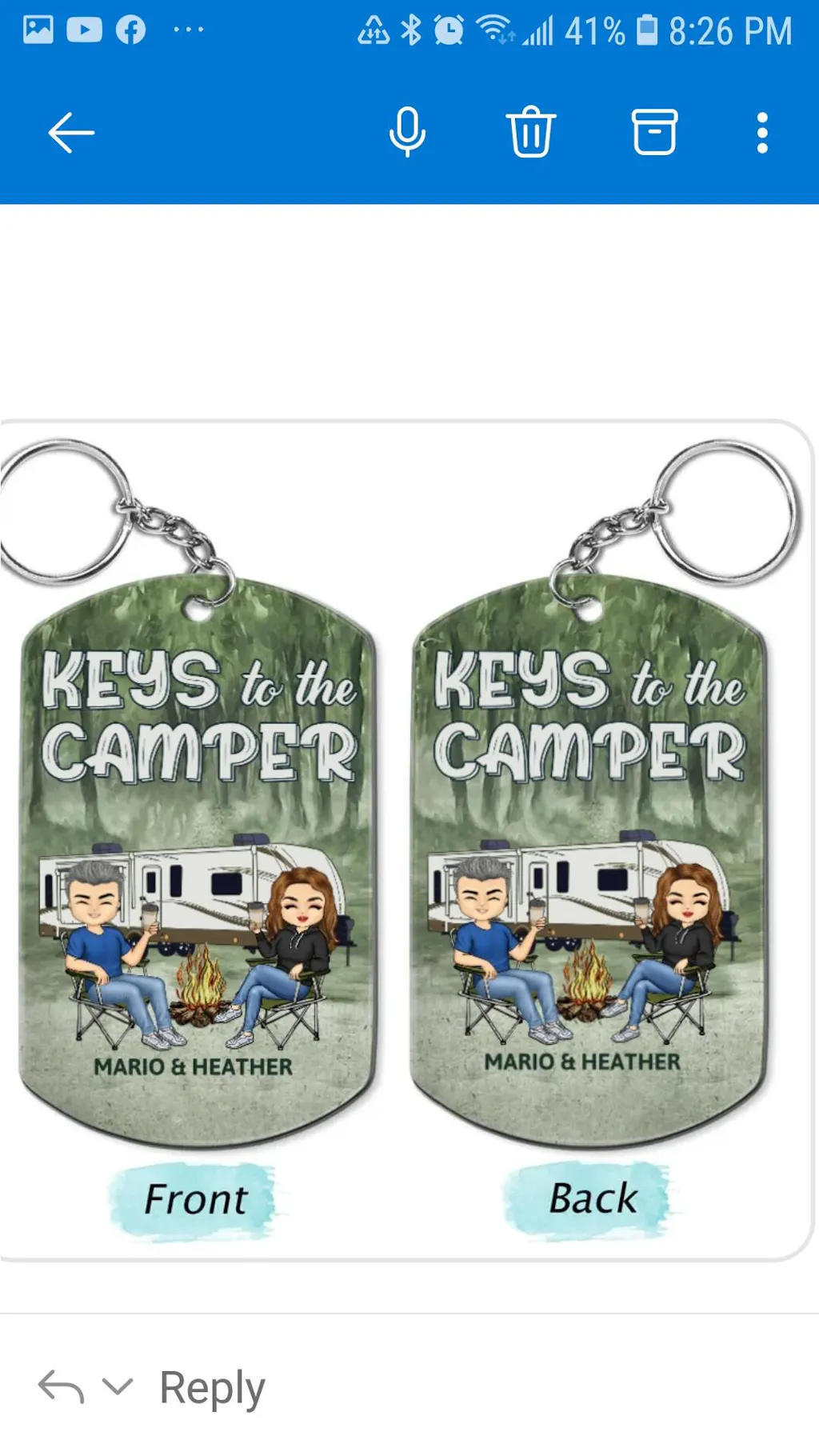 Keys To The Camper - Anniversary, Loving Gifts For Couples, Husband, W ...