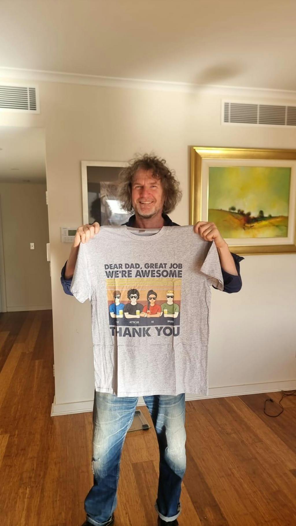 Dear Dad Great Job I'm Awesome Thank You - Father Gift - Personalized ...